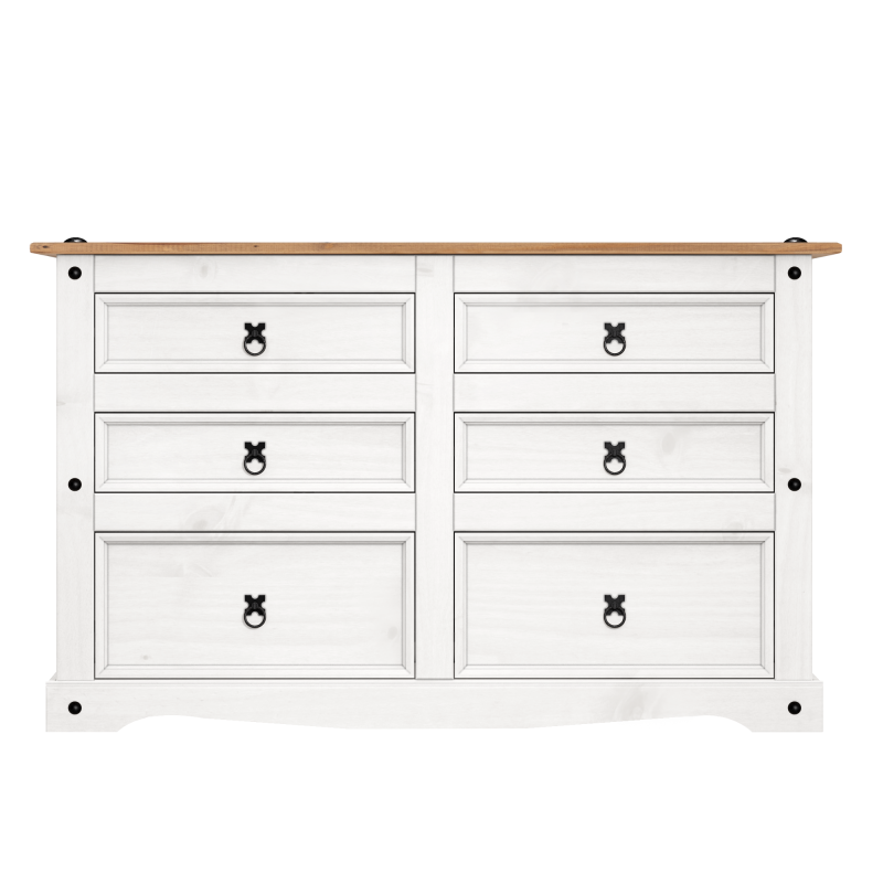 Corona White Low 3+3 Wide Chest